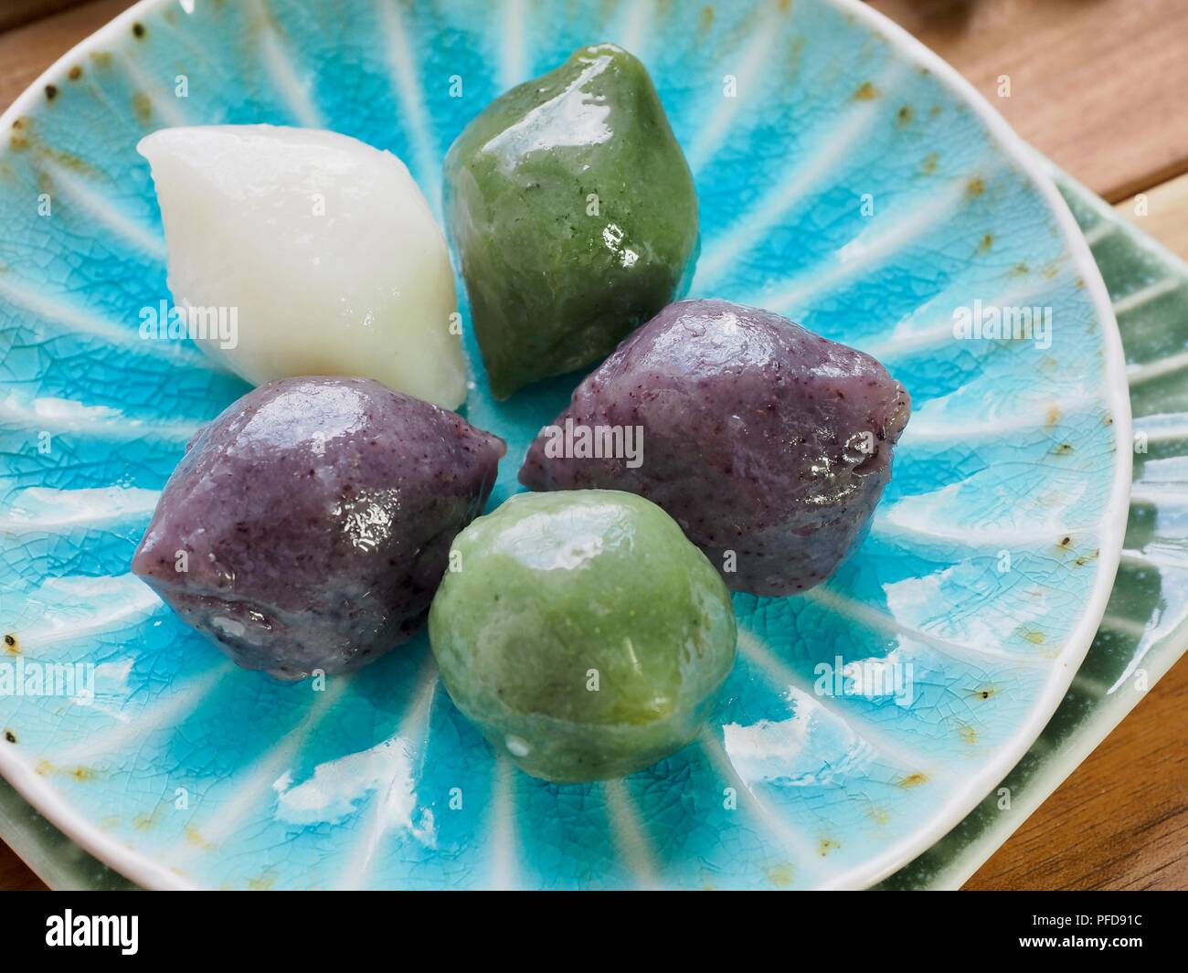 Korean food Songpyeon, half-moon-shaped rice cake Stock Photo - Alamy