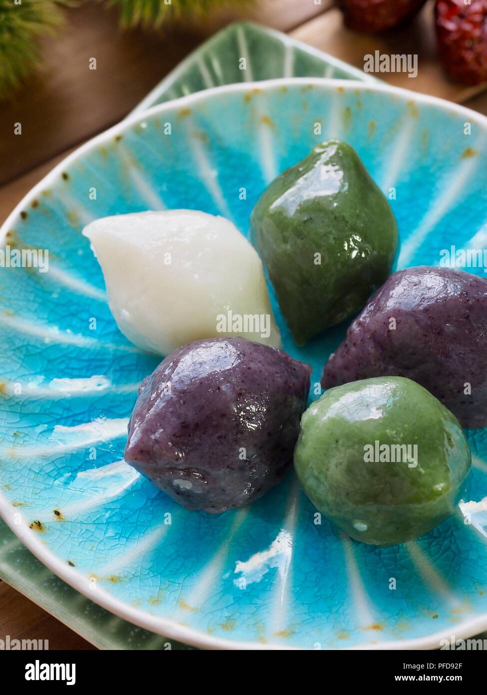 Korean food Songpyeon, half-moon-shaped rice cake Stock Photo - Alamy