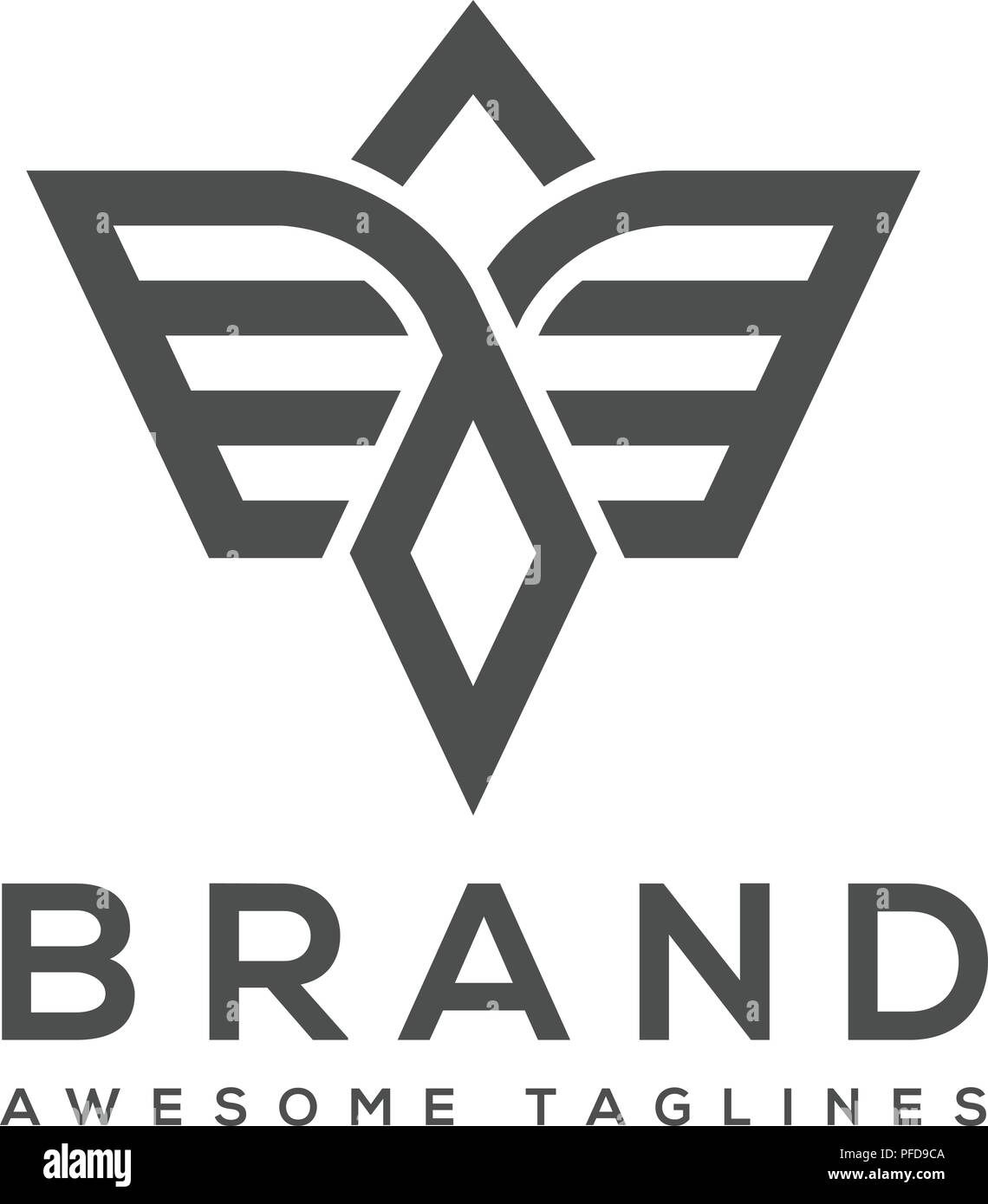 best simple Vector wings logo . Winged logo company and icon wing ...