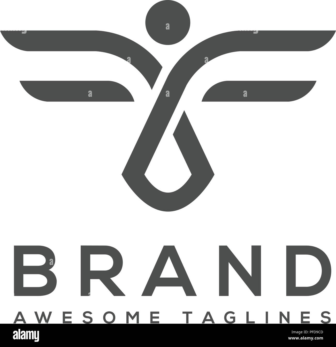 best simple Vector wings logo . Winged logo company and icon wing ...