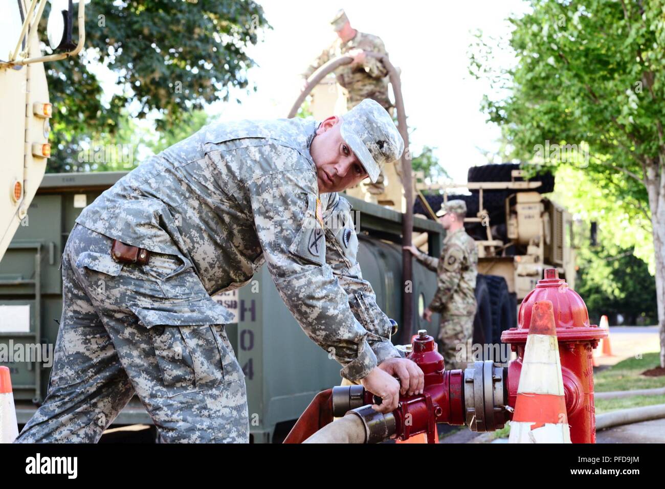 Oregon Army National Guard Sgt. George Smith, of the 141st Brigade ...