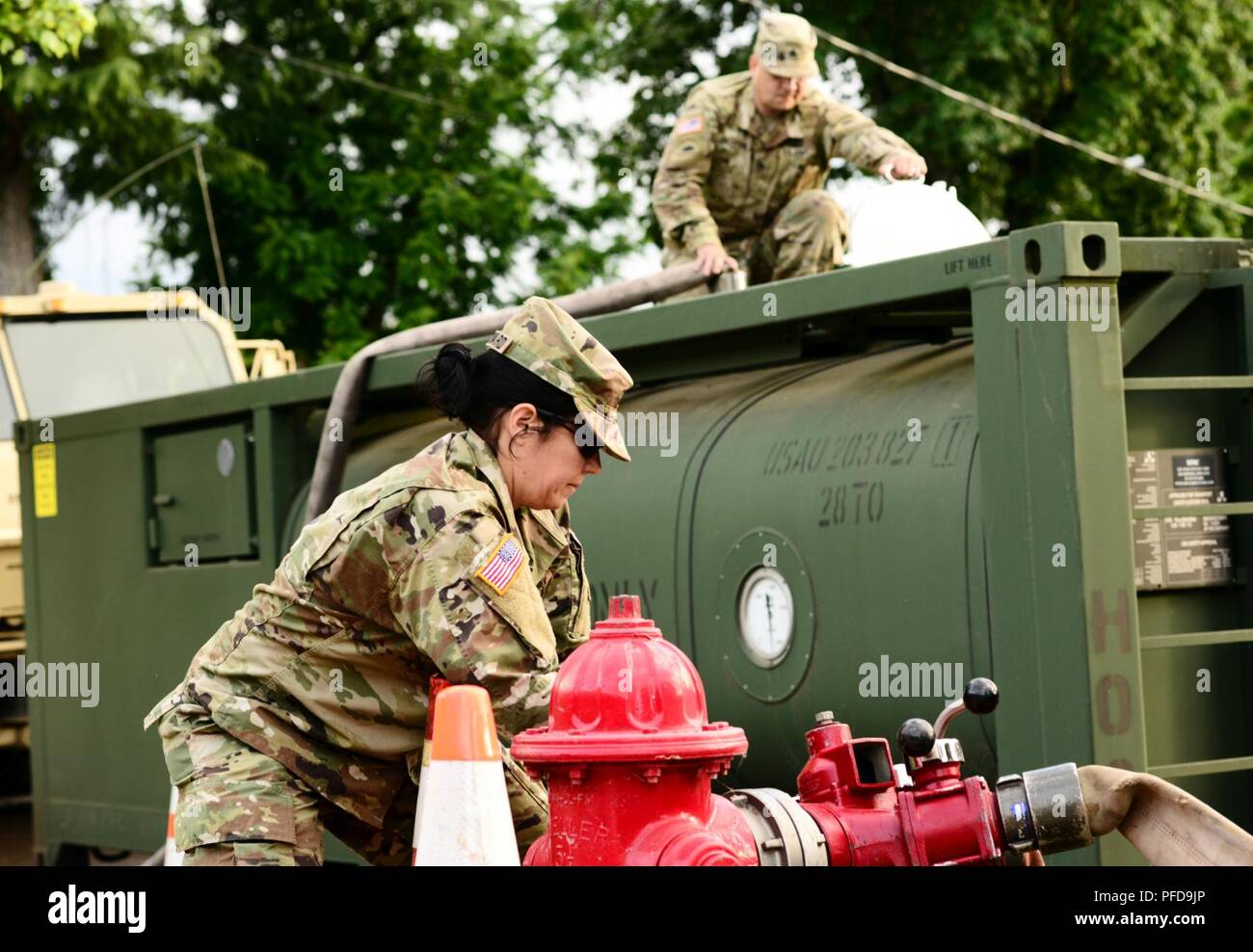 Load handling system compatible water tank racks hi-res stock ...