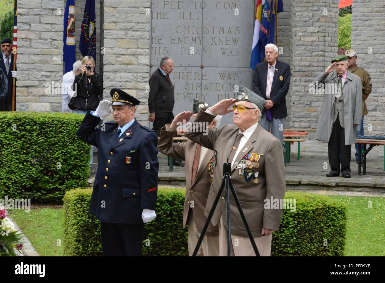 Mr. Marcel D'haese and Frans Marique, members of the Royal Fraternity ...