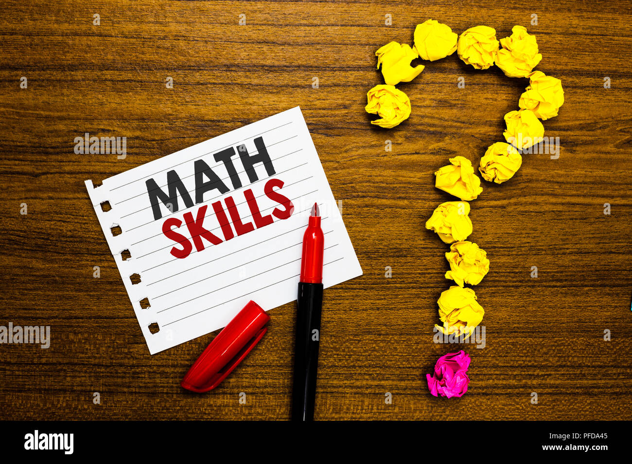 Handwriting Text Math Skills Concept Meaning Starting To Learn How To Count Numbers Add Divide
