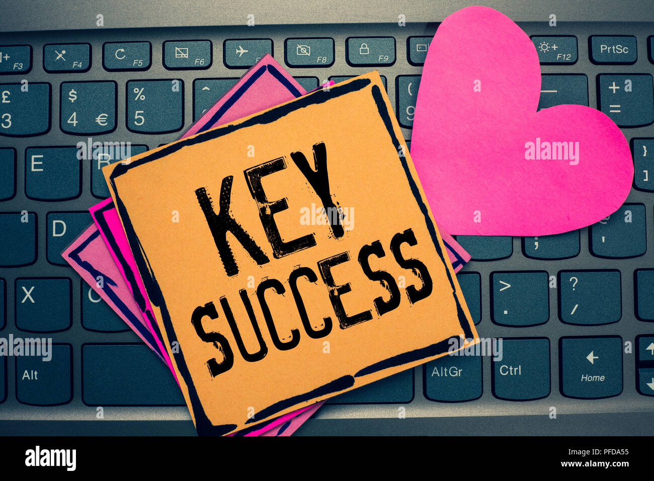 Writing note showing Key Success. Business photo showcasing generally ...