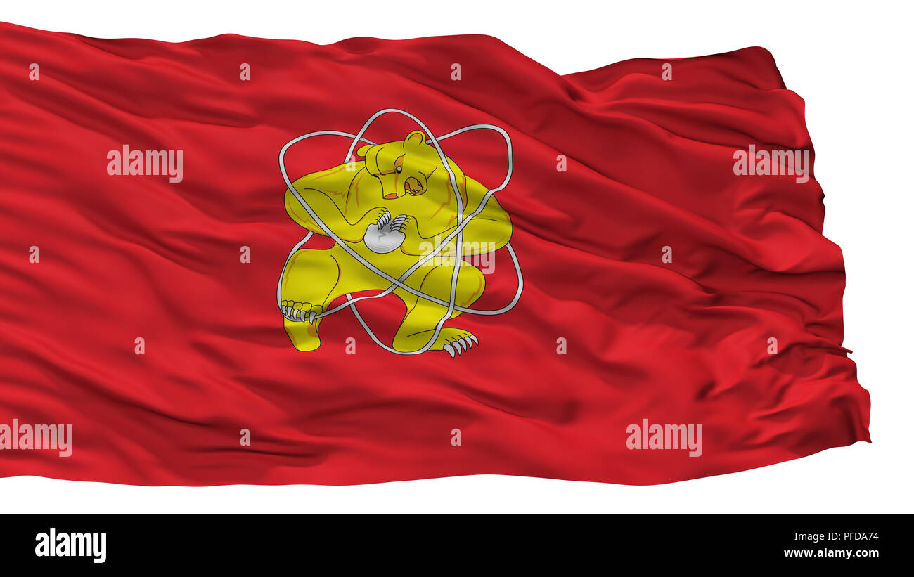 Zheleznogorsk City Flag, Russia, Isolated On White Background Stock ...