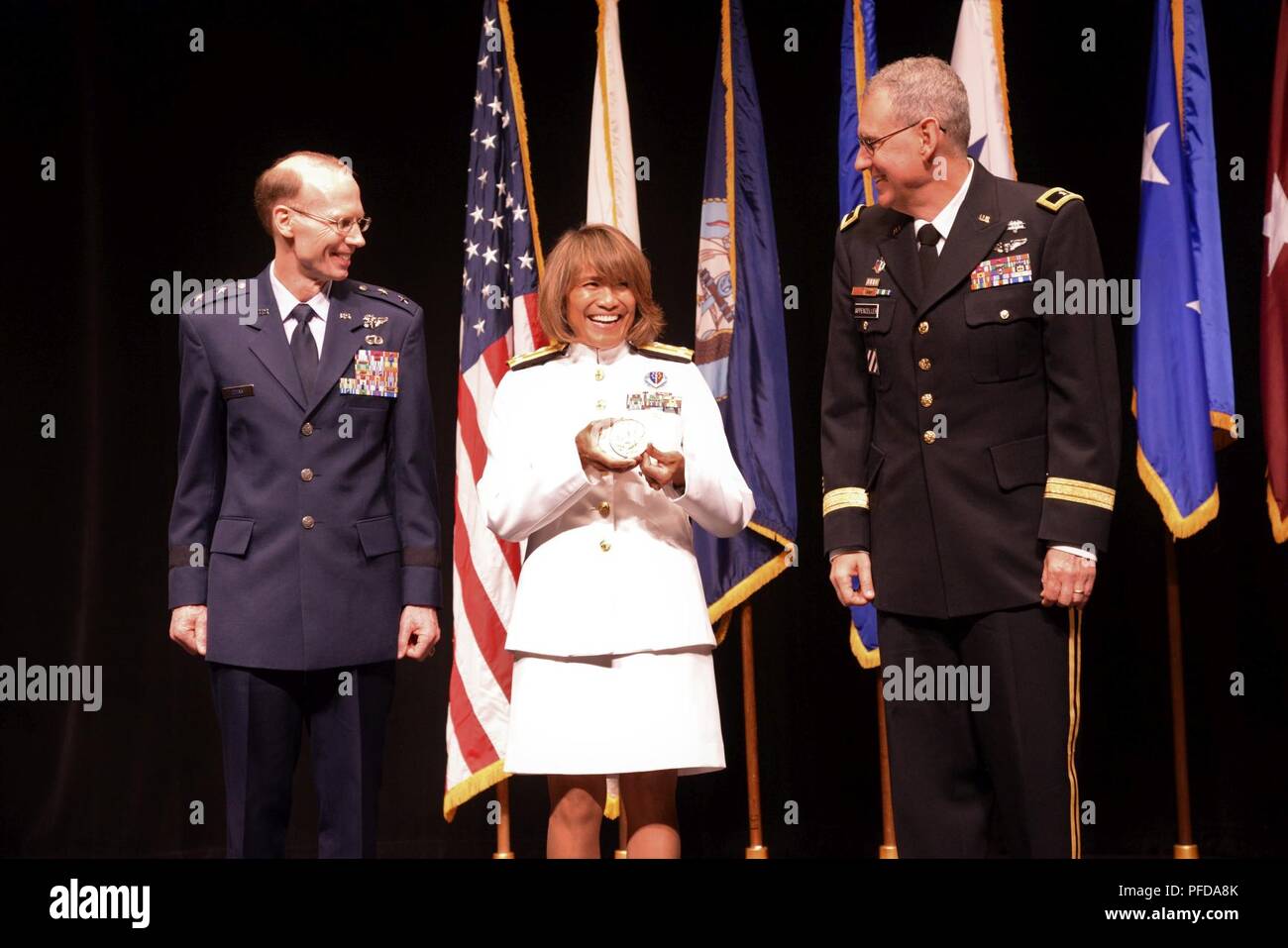 Air Force Maj. Gen. Bart O. Iddins (left), 59th Medical Wing commander ...
