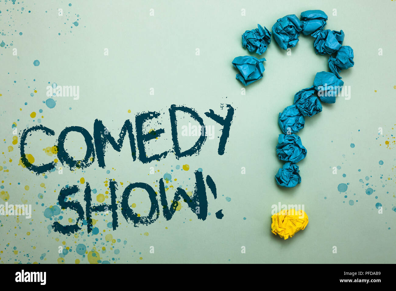 Handwriting text Comedy Show. Concept meaning Funny program Humorous ...