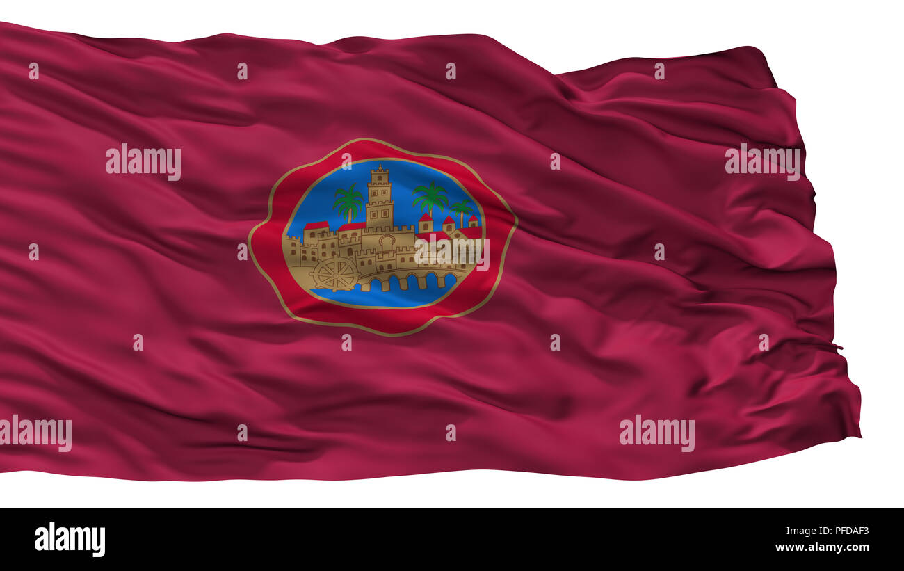 Cordoba City Flag, Spain, Isolated On White Background Stock Photo - Alamy