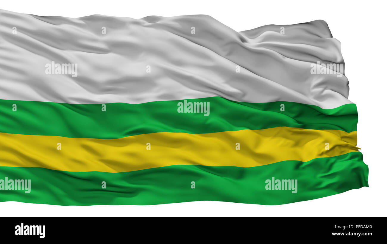 Sabadell City Flag, Spain, Isolated On White Background Stock Photo - Alamy