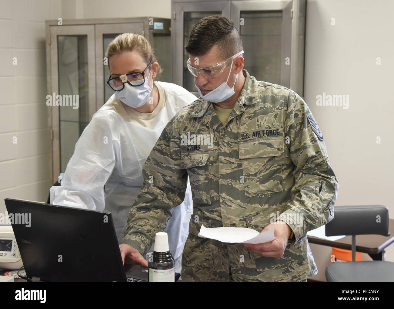 U.S. Air Force Maj. Amanda Weigt, a dentist with the 94th Aeromedical ...