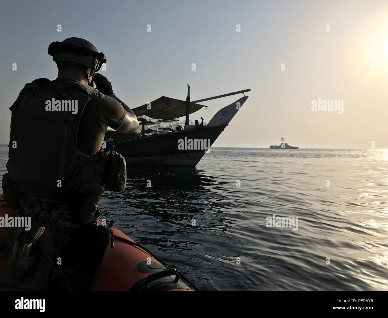 ARABIAN GULF (June 19, 2018) A U.S. Coastguardsman from the Island ...