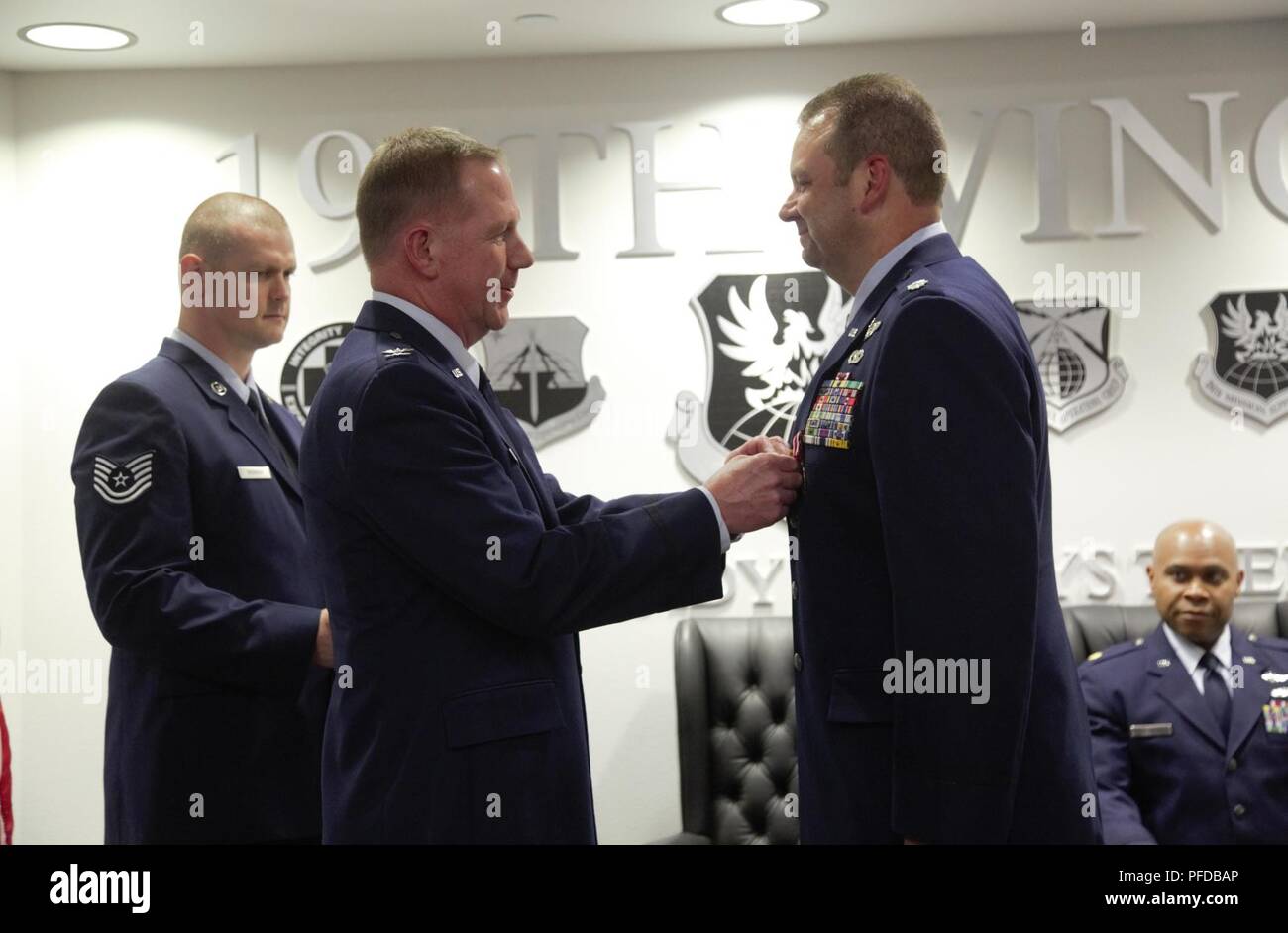 Col. Lawrence Hager, commander of the Washington Air National Guard's 194th Mission Support ...