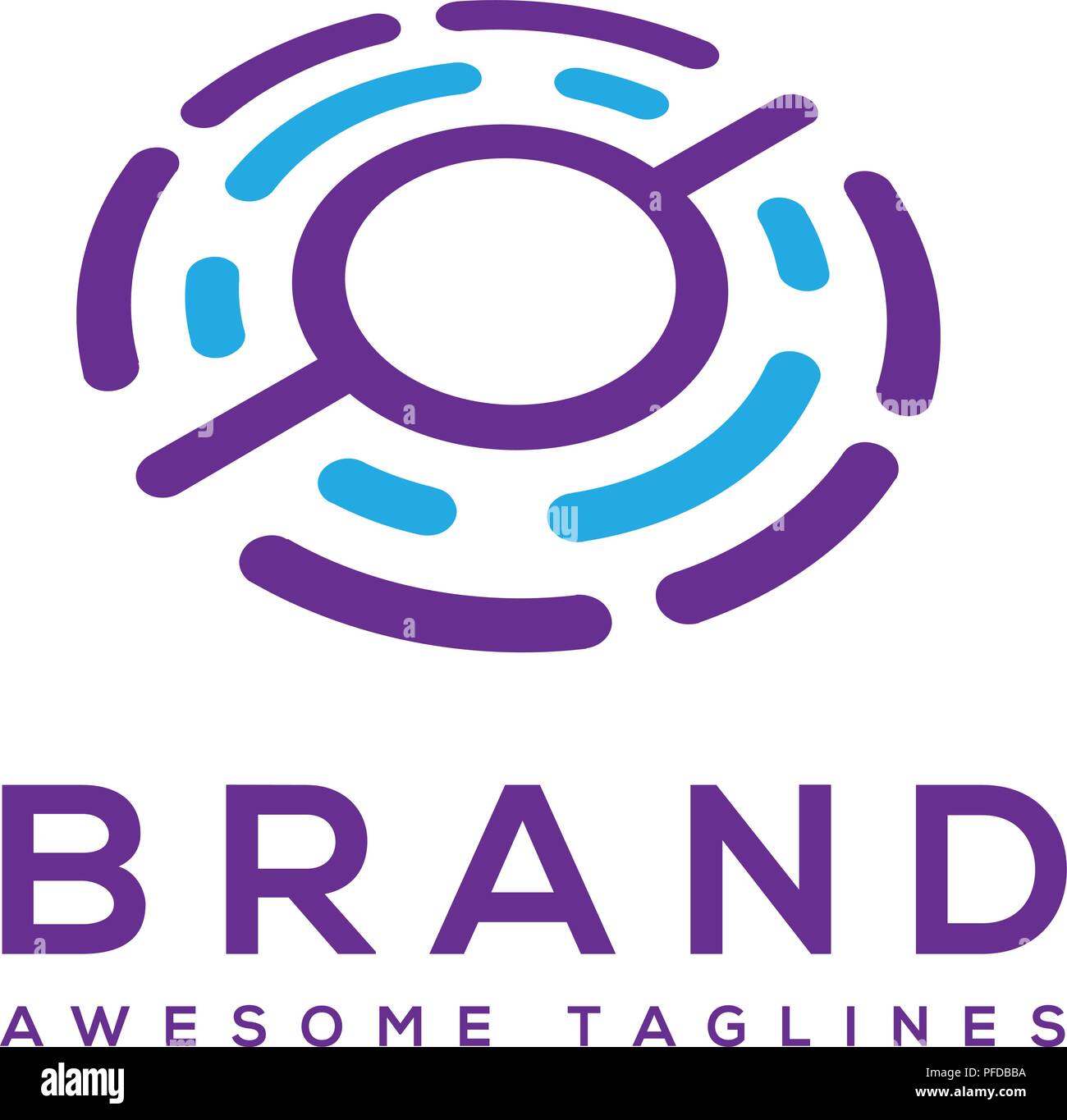 Abstract circle technology logo design template, Circle science ...