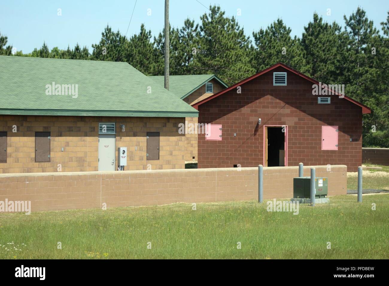 An exterior view of an area of the Fort McCoy Combined Arms Collective ...