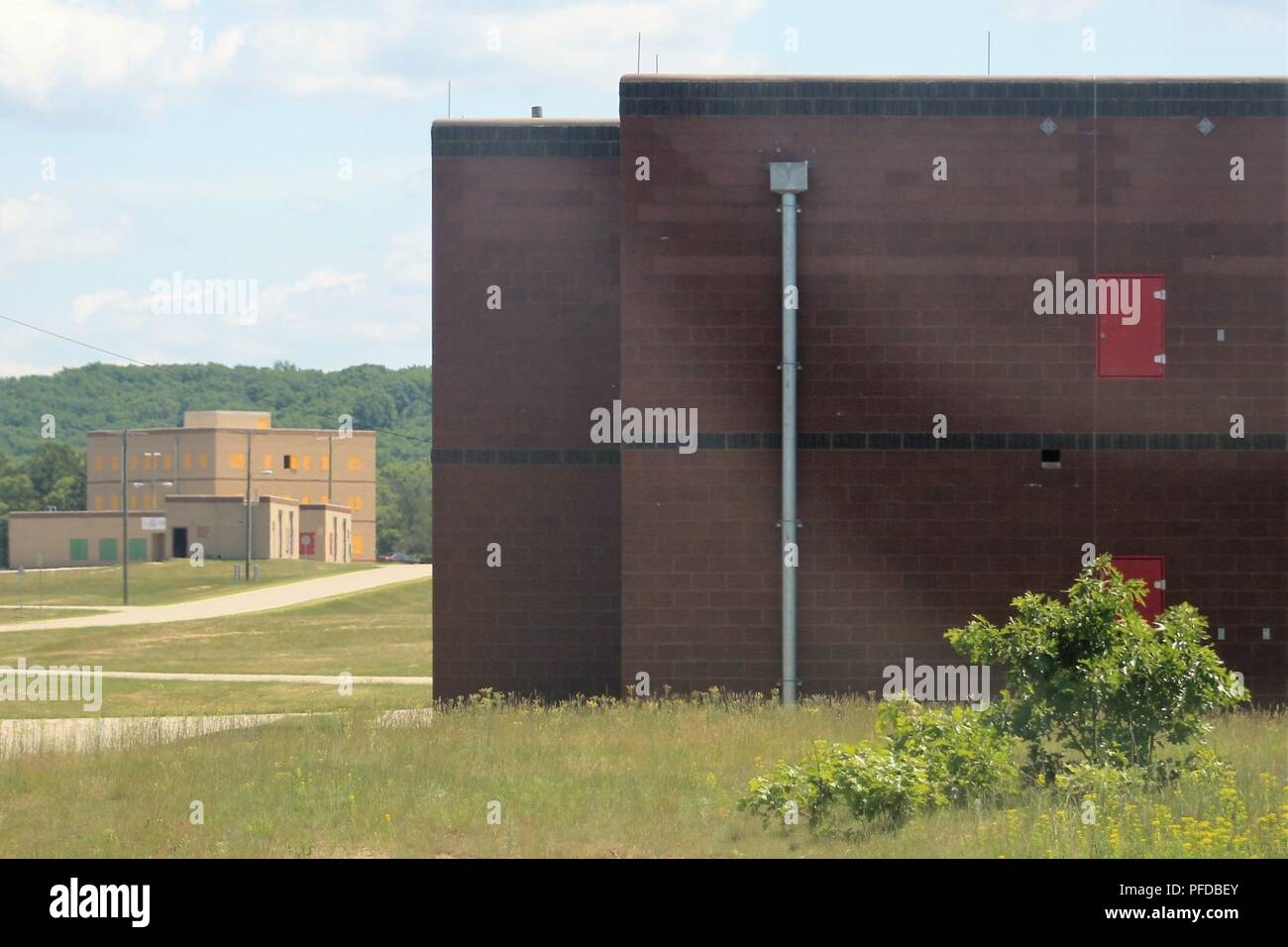 An exterior view of an area of the Fort McCoy Combined Arms Collective ...