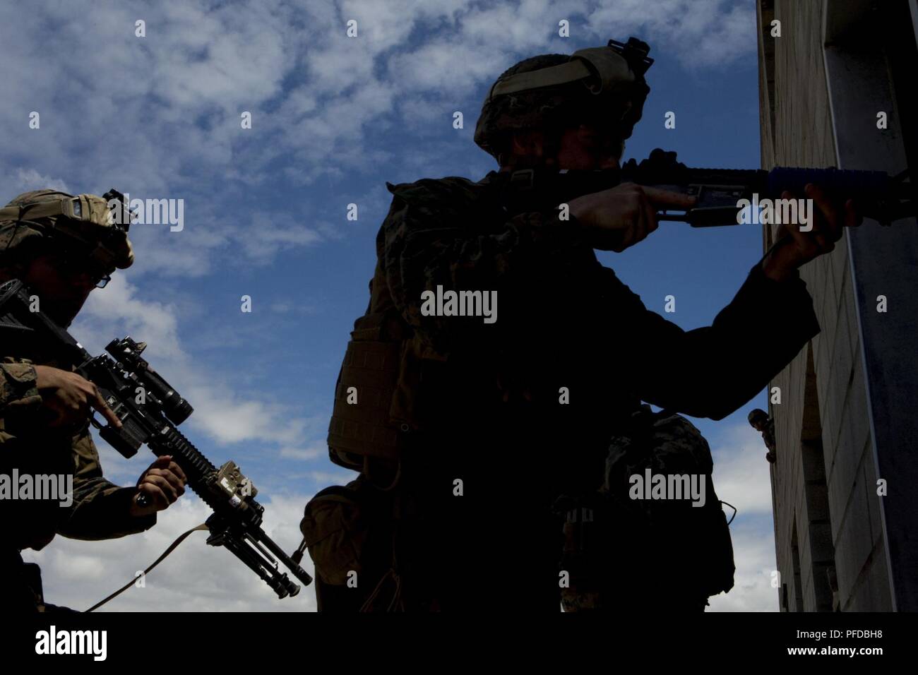 Military operations in urban terrain training site hi-res stock ...