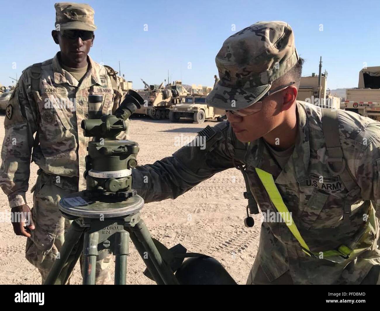Sgt. 1st Class Frank Cohn, an indirect fire infantryman, gives a class ...