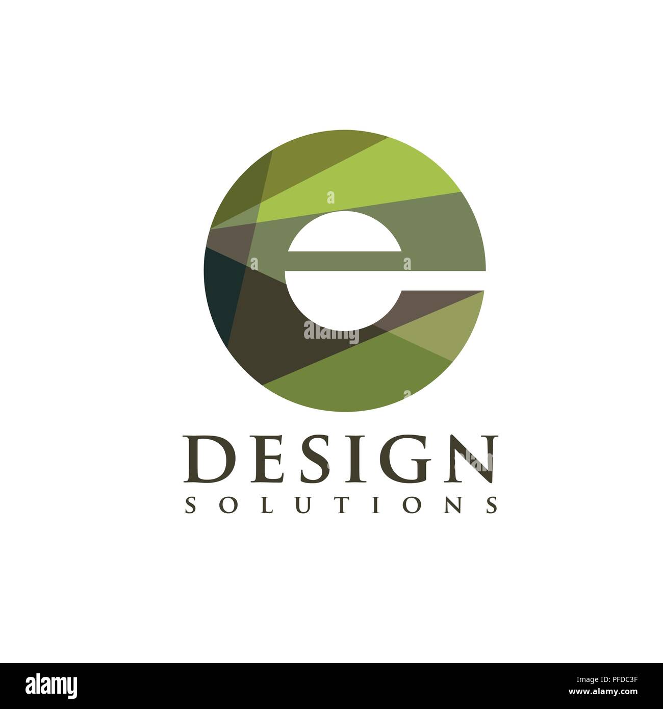 letter E logo color design vector illustration template, creative ...