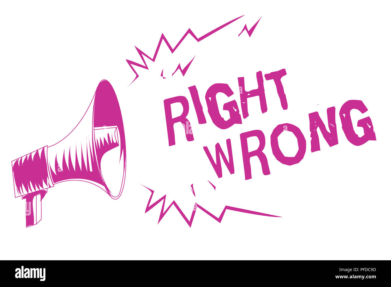 Right wrong path Cut Out Stock Images & Pictures - Alamy