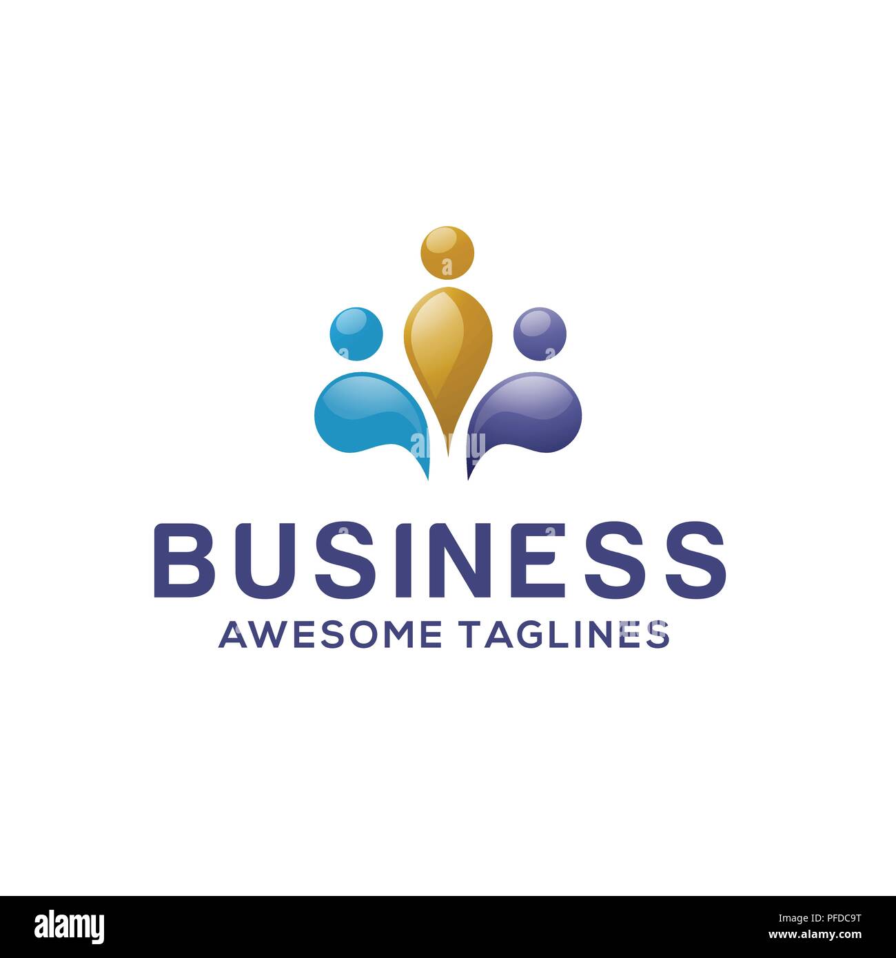 abstract fresh of people activity and community logo set.community no ...