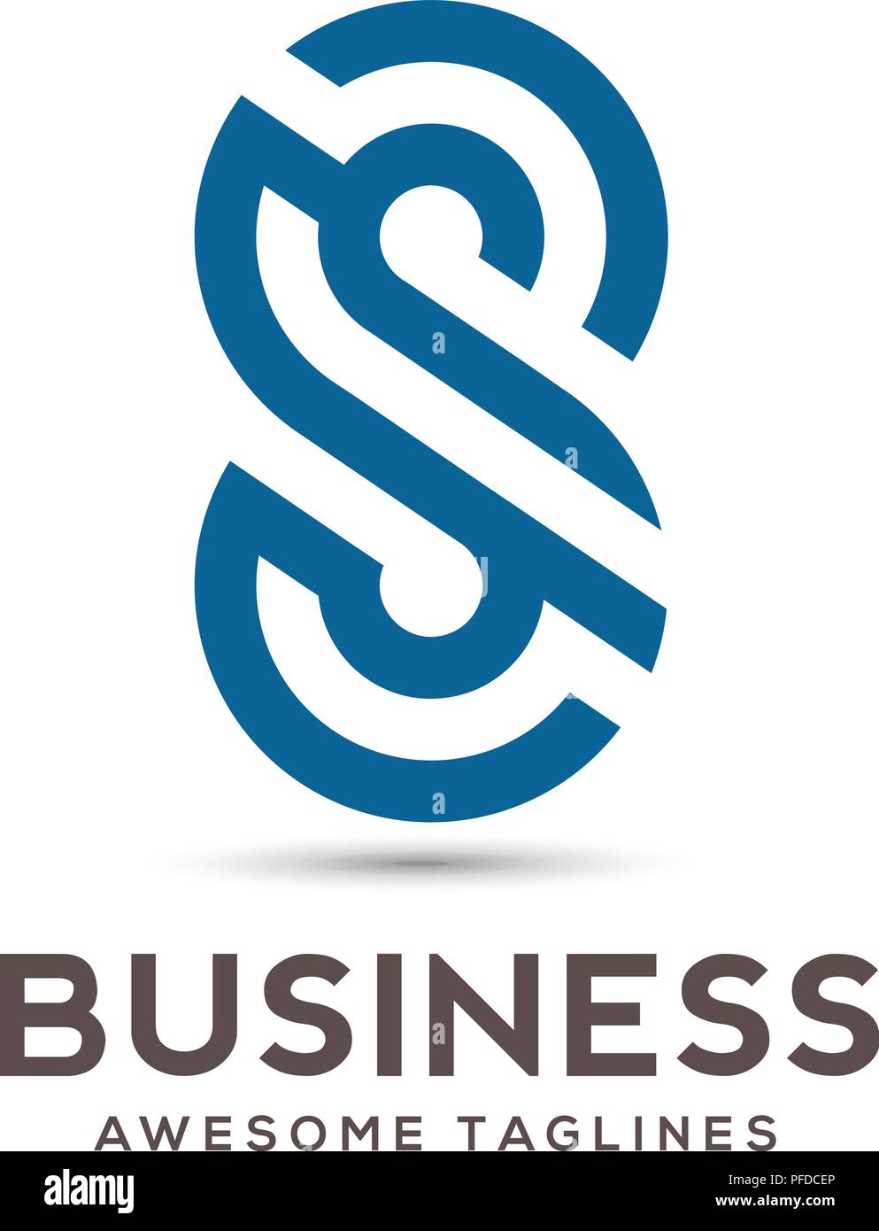 Abstract letter S logo, letter S lines alphabet symbol Vector ...