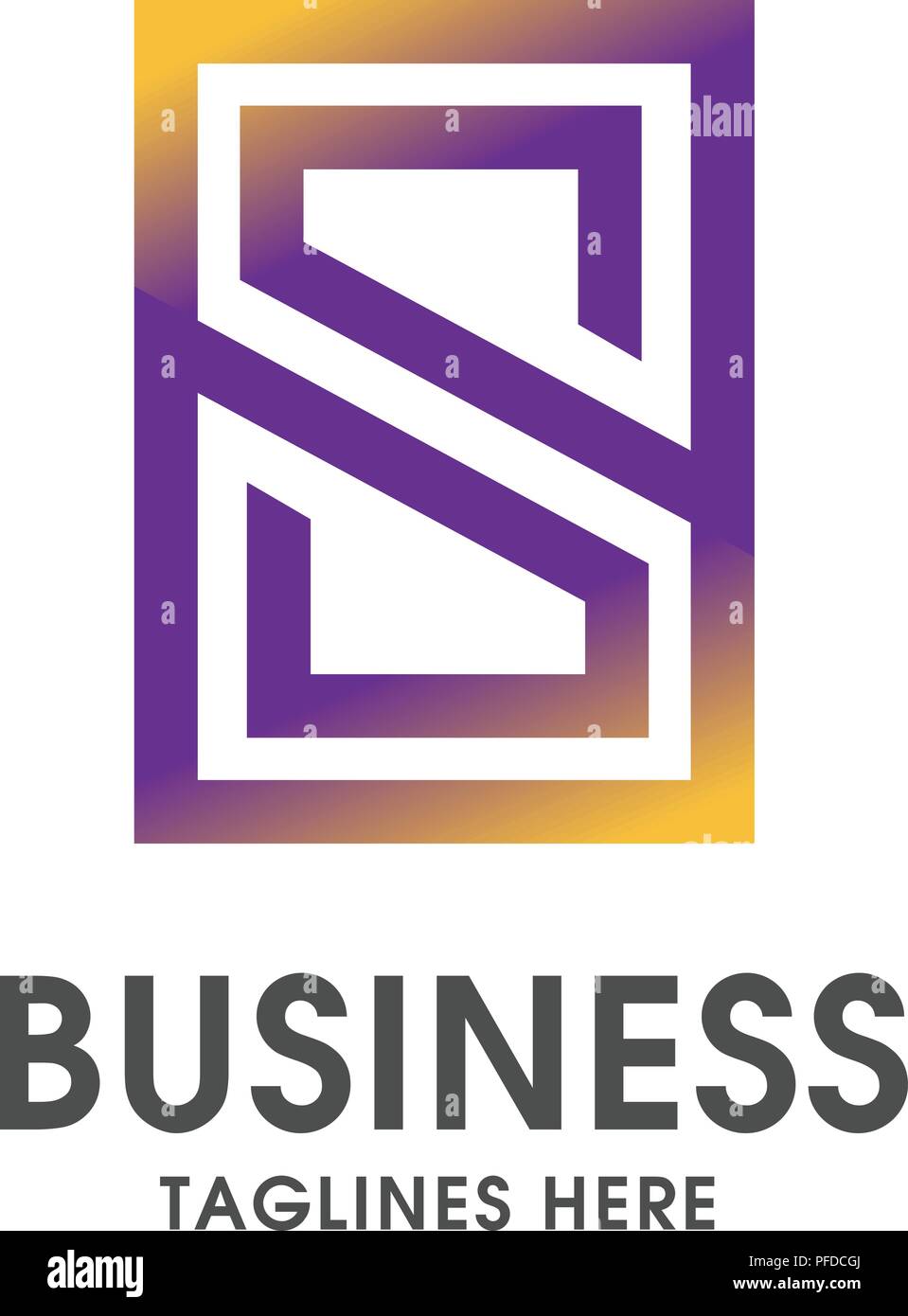 Letter S square logo vector illustration template, letter S trend logo ...