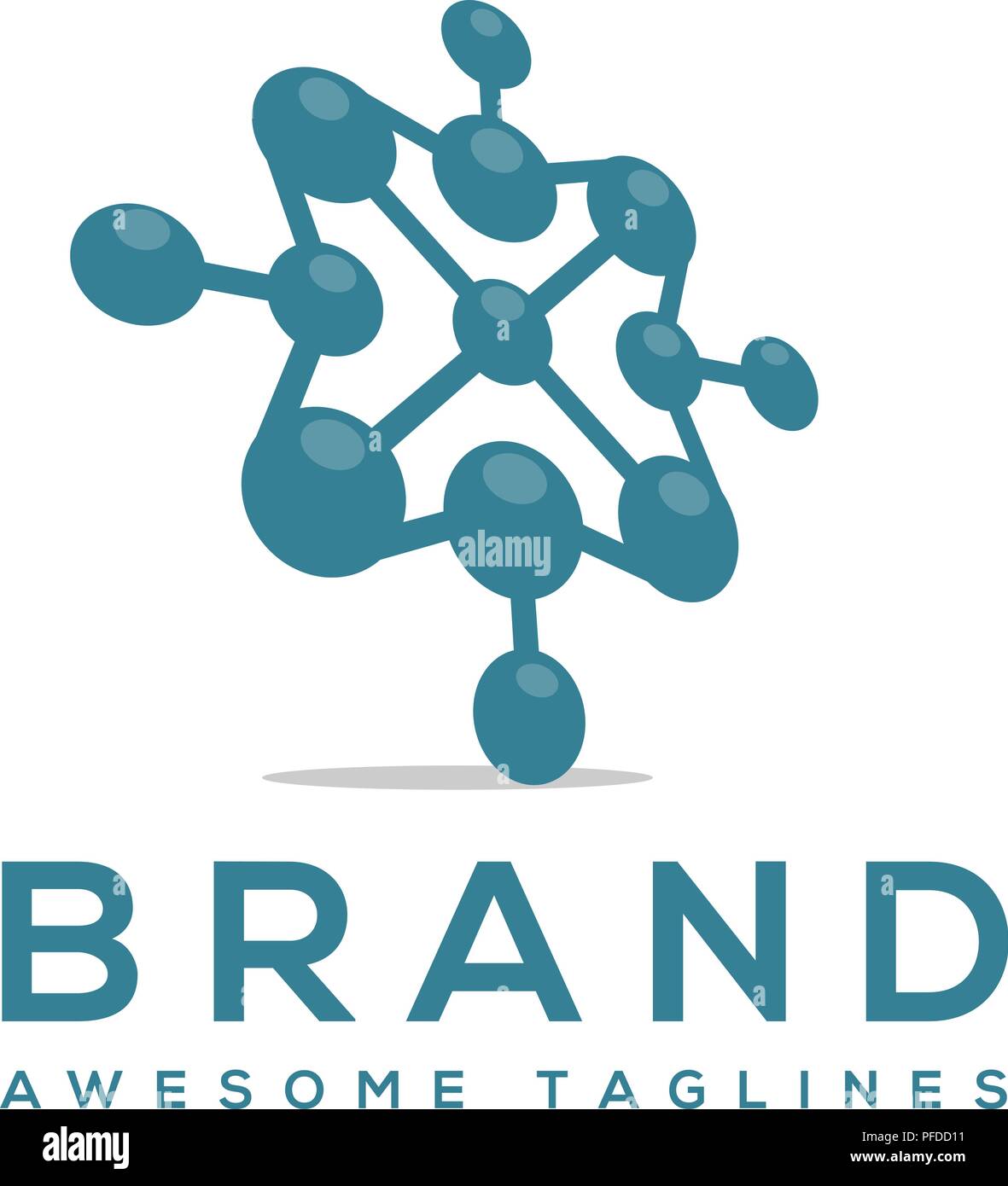 business connection structure mind, network system vector illustration ...