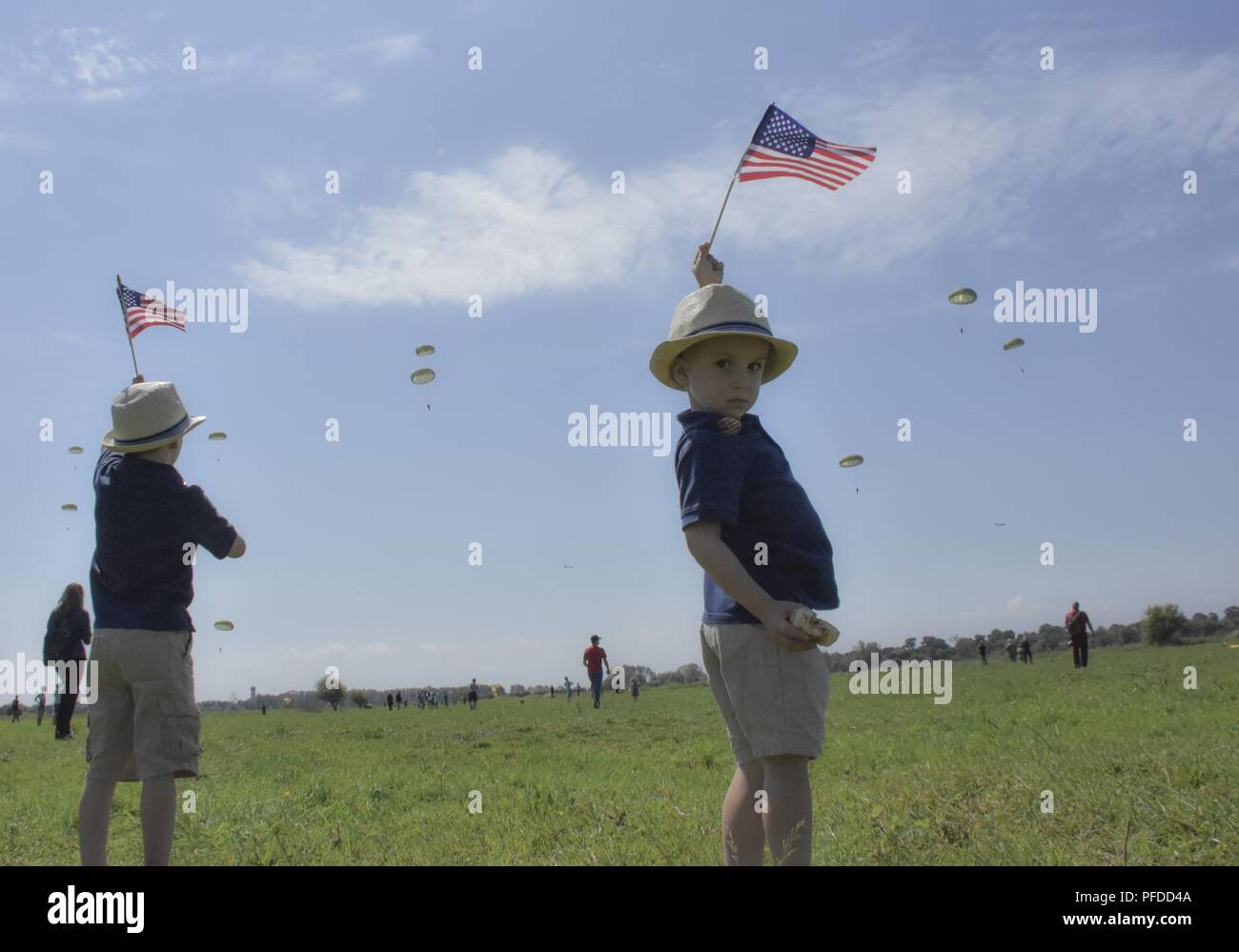 These brothers who are the children of a Sky Soldier jumping in the D ...