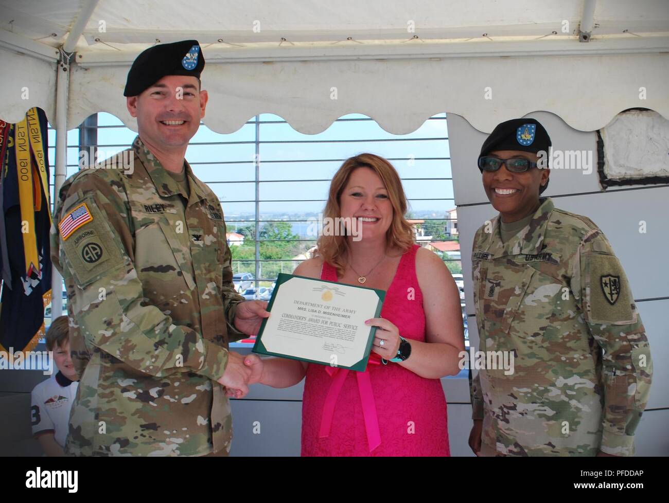 Lisa Misenheimer was presented with a commander’s award for public ...