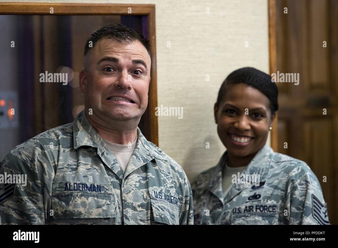 Tech. Sgt. Adam Alderman, left, 23d Civil Engineer Squadron NCO in ...