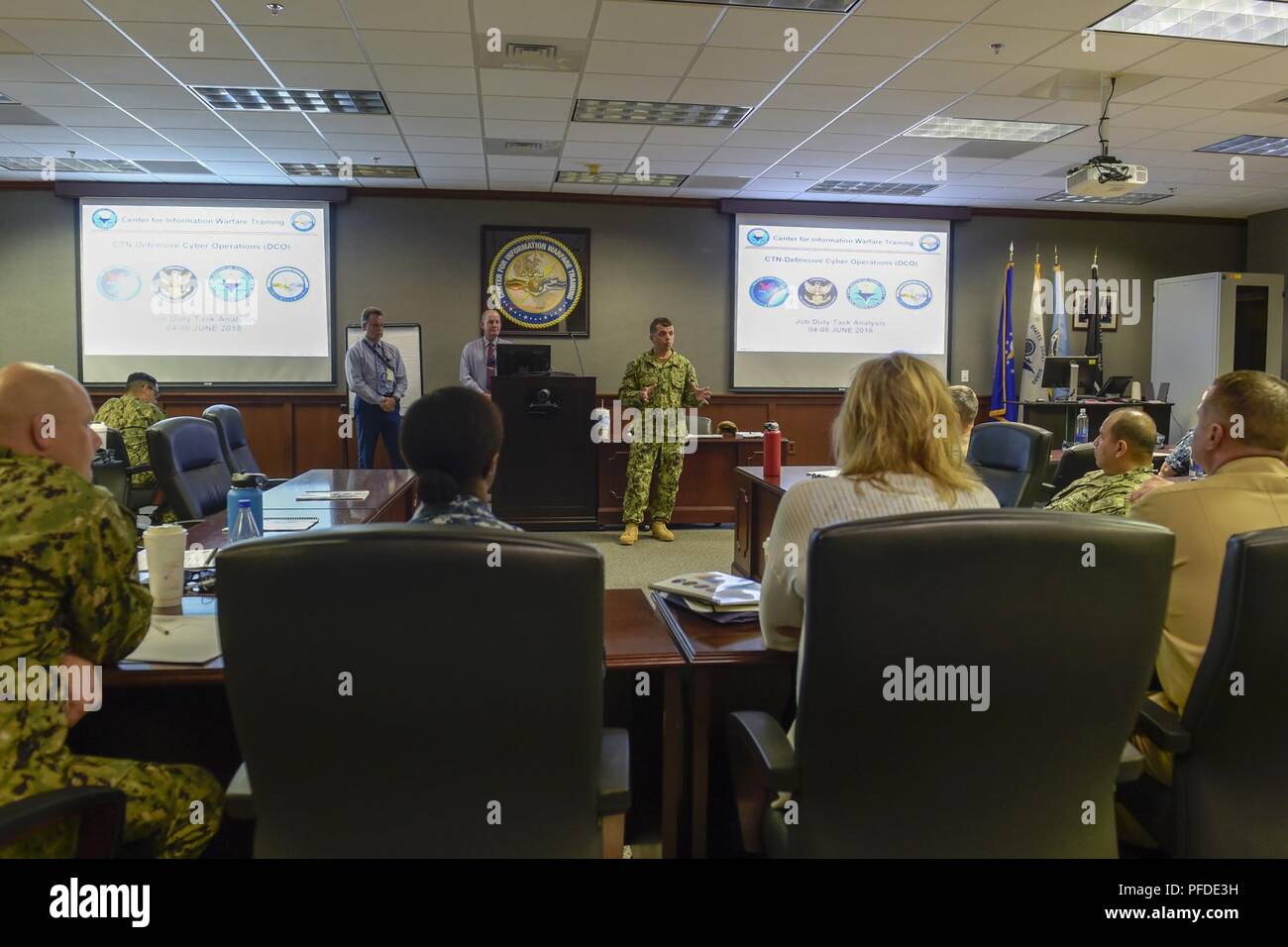 Us navy cryptologic warfare officer hi-res stock photography and images ...