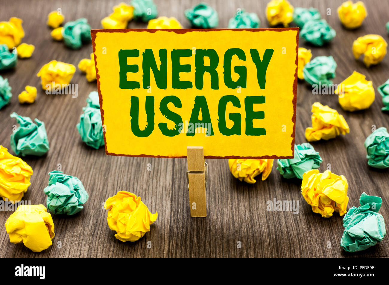 Conceptual hand writing showing Energy Usage. Business photo text ...