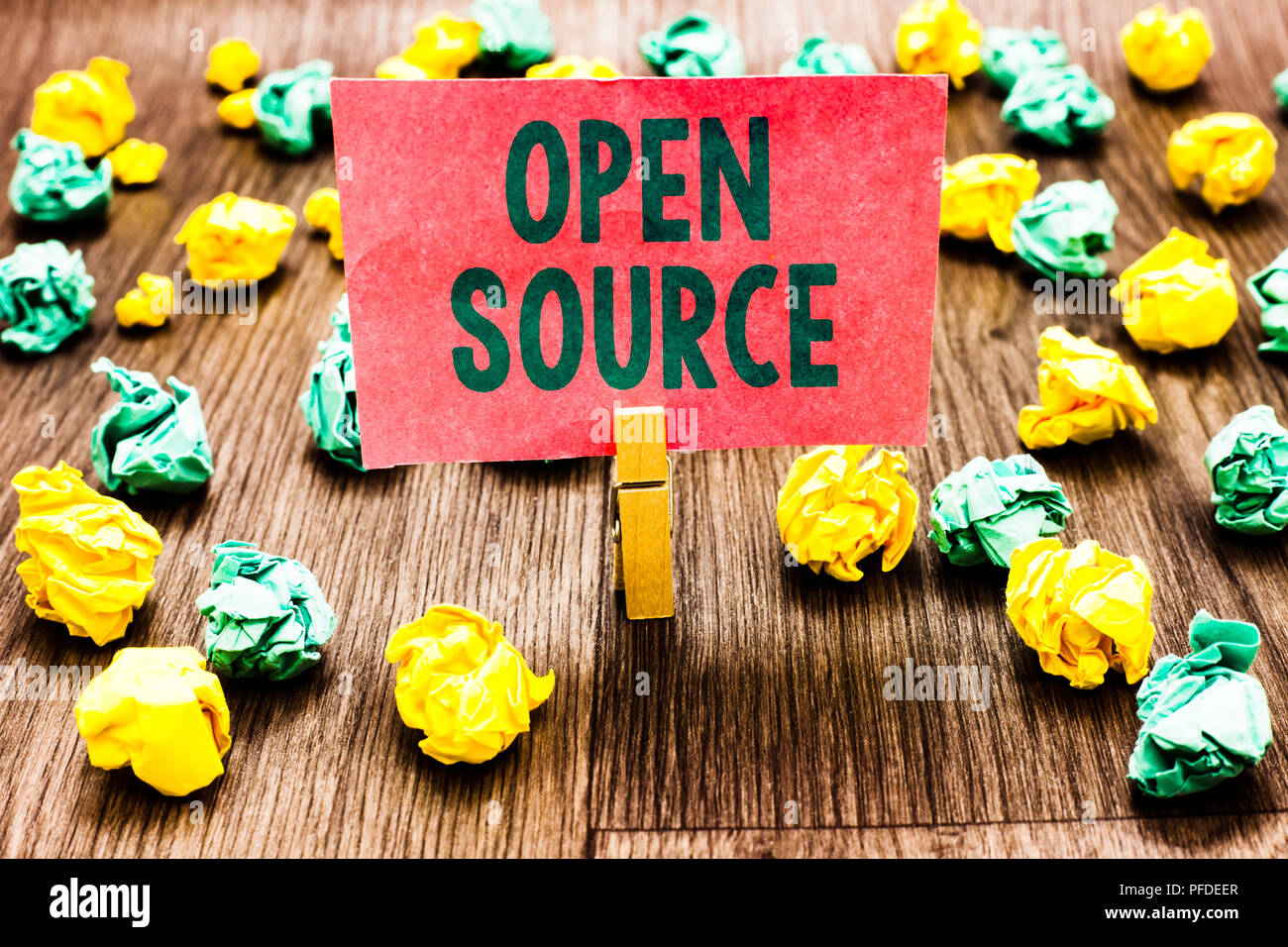 Word writing text Open Source. Business concept for denoting software ...