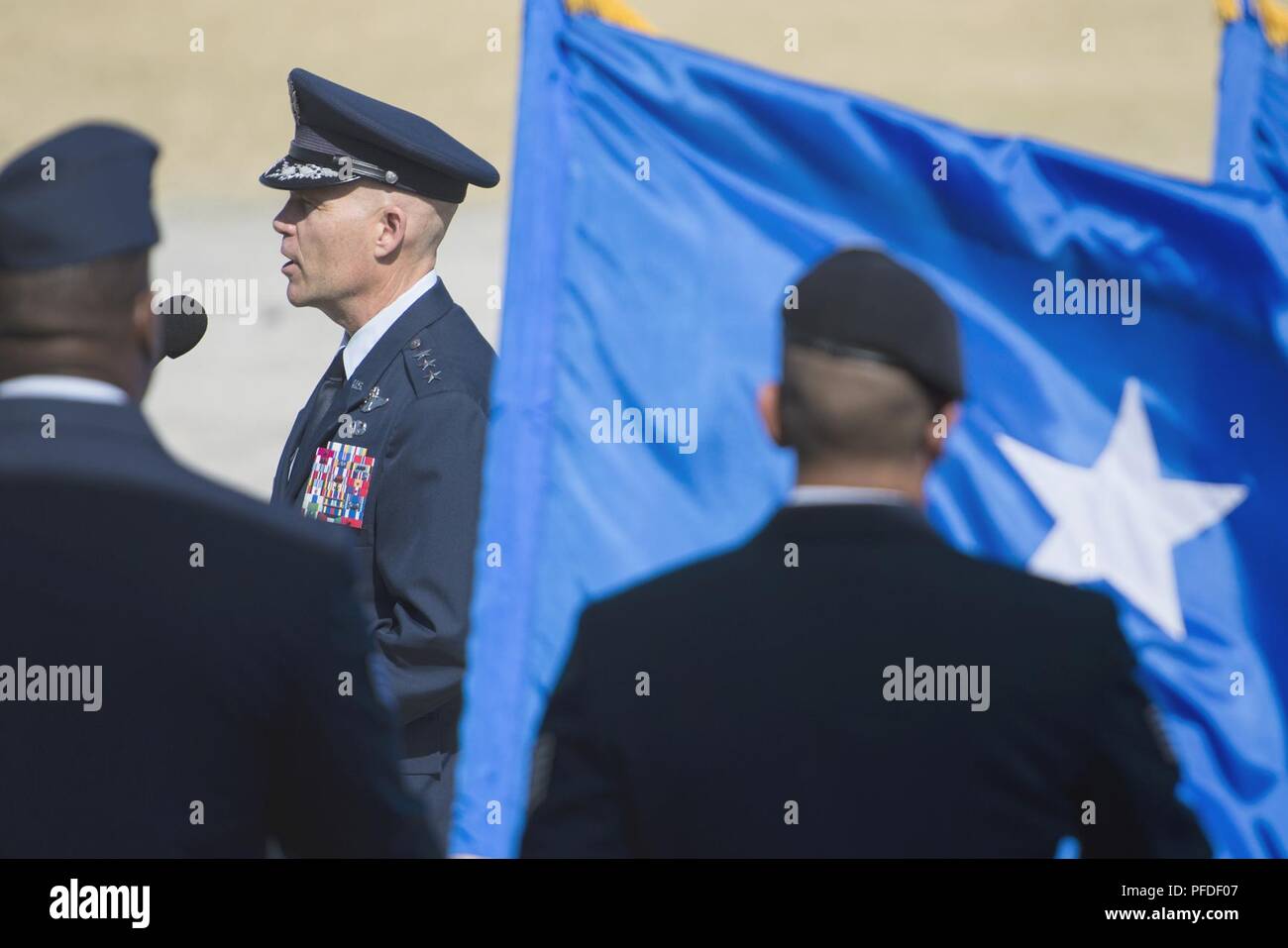 U.S Air Force Lt. Gen. Steve Kwast, commander of Air Education and ...