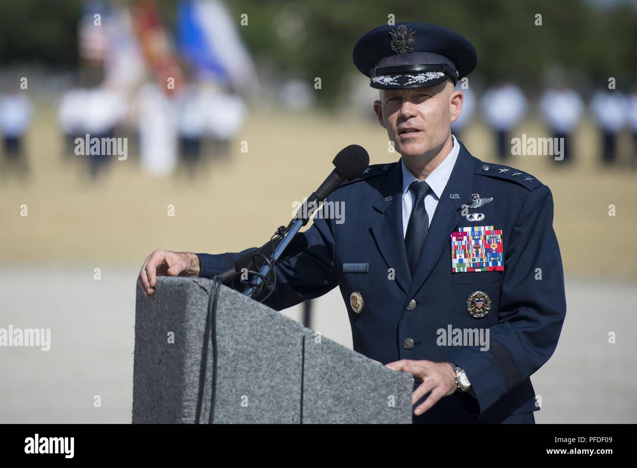 U.S Air Force Lt. Gen. Steve Kwast, commander of Air Education and ...