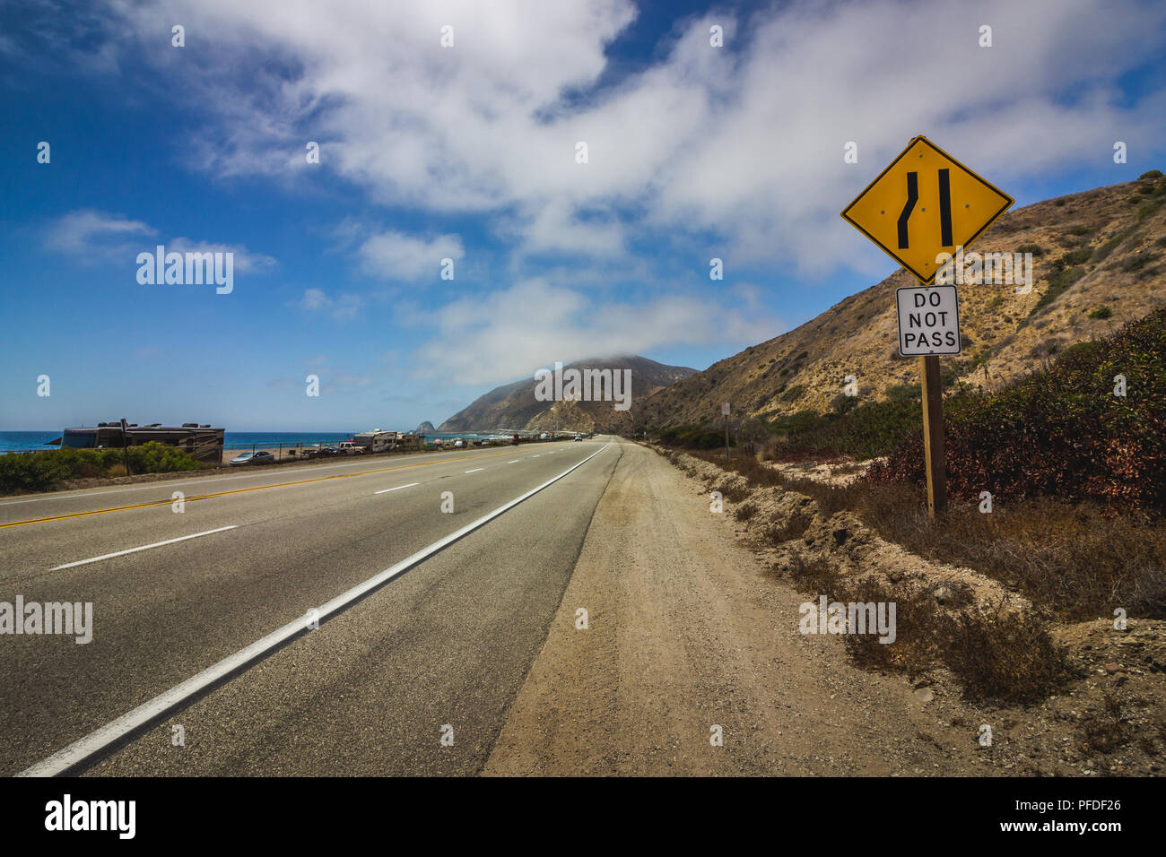 Do Not Pass Road Sign