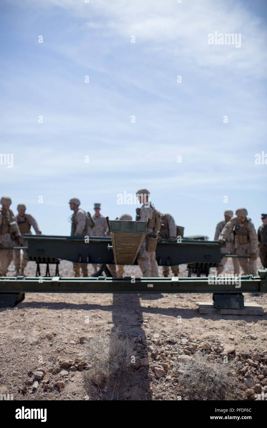 U.S. Marines with Bridge Company, 7th Engineer Support Battalion, 1st ...