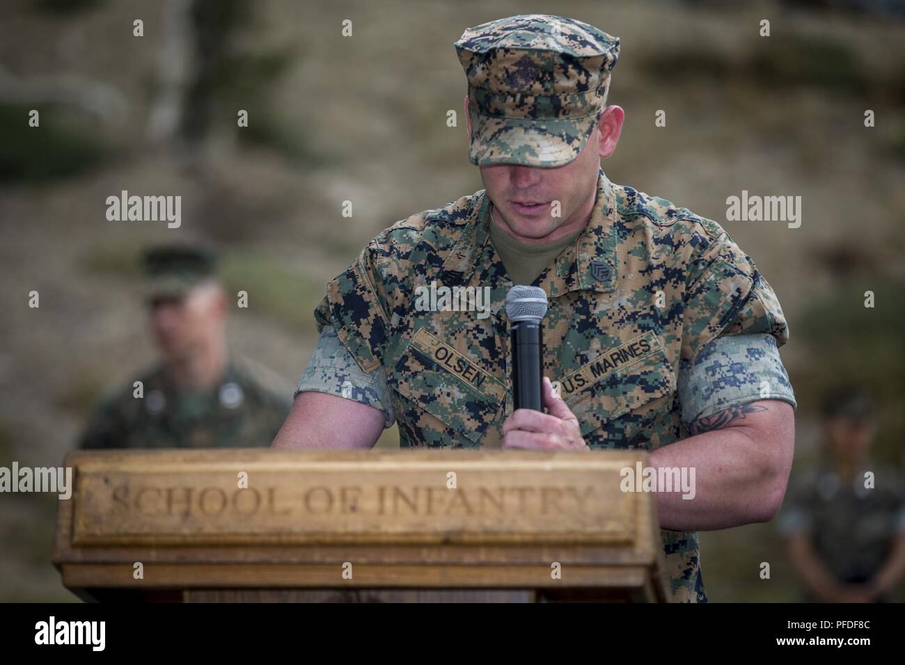 Staff Sgt. Timothy F. Olsen, combat instructor, Infantry Training ...