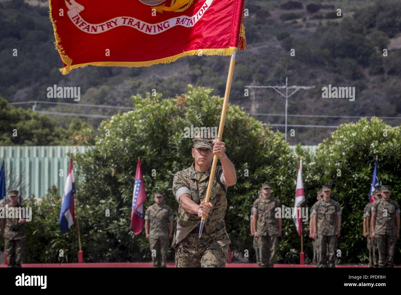 Sgt. Maj. Hector N. Ortiz, sergeant major, Infantry Training Battalion ...
