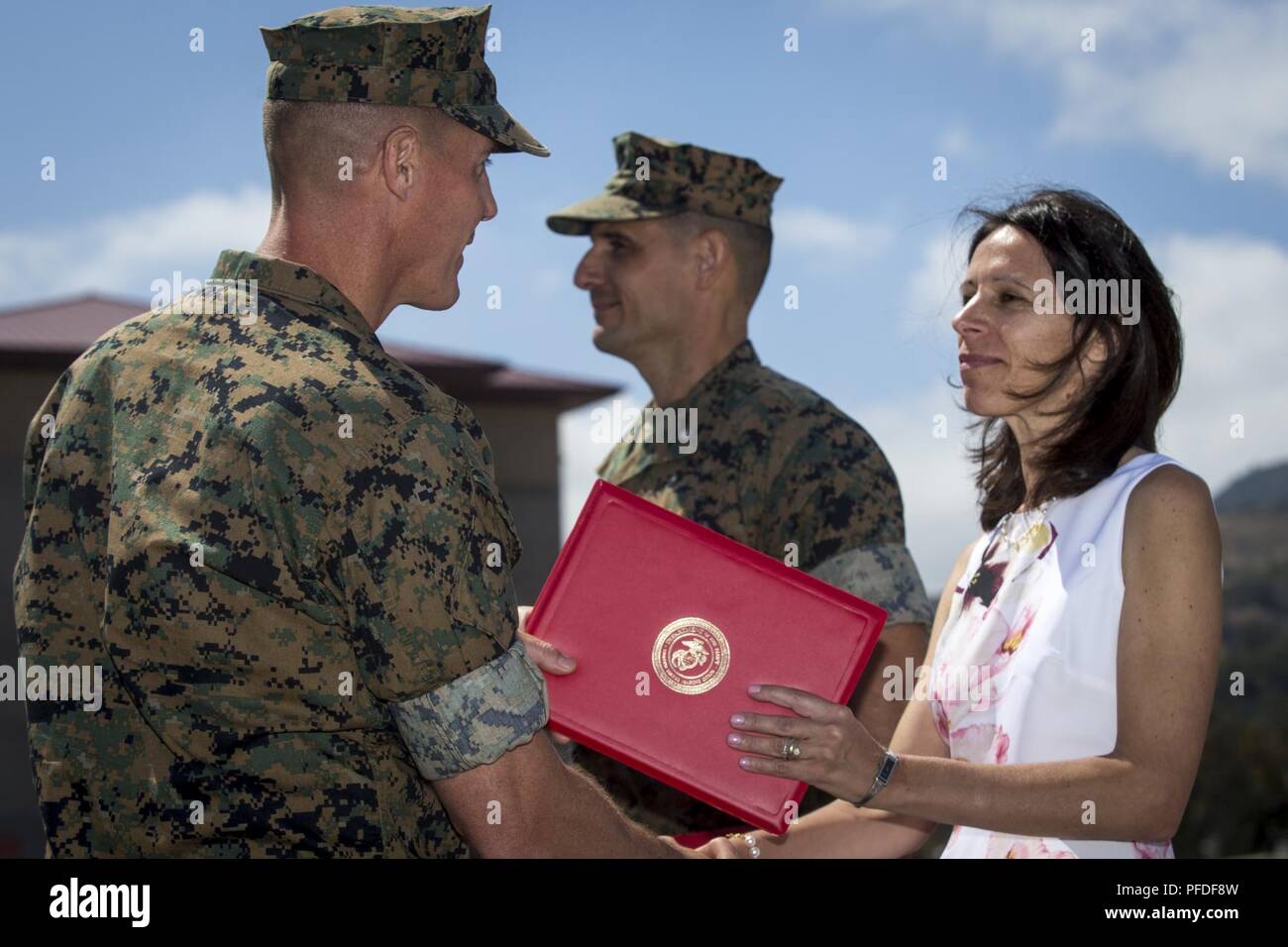 Marietta Nuzzo, spouse of Lt. Col. Nicholas C. Nuzzo, outgoing ...