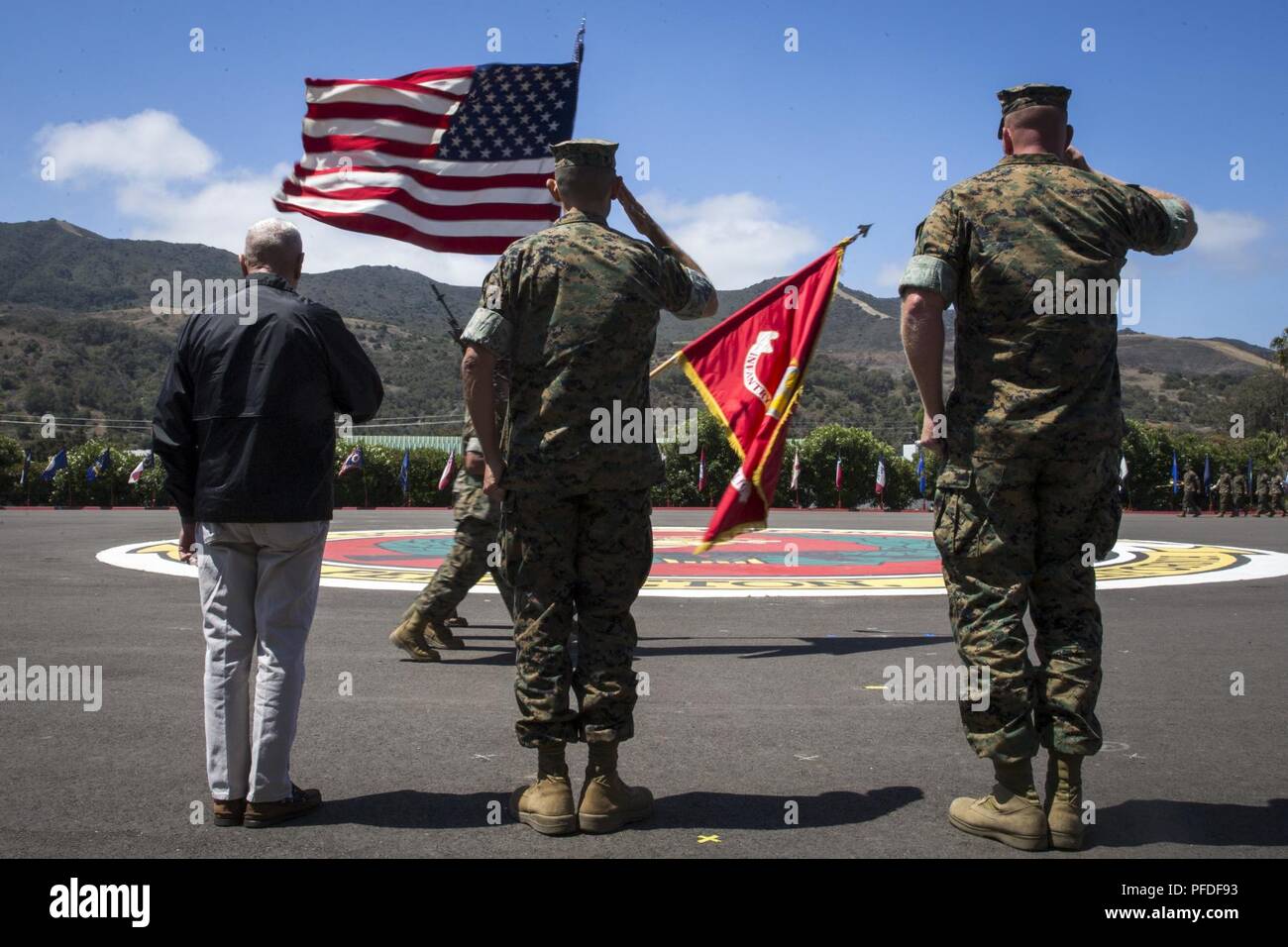 Retired Gunner Gilbert H. Bolton, left, Lt. Col. Nicholas C. Nuzzo ...