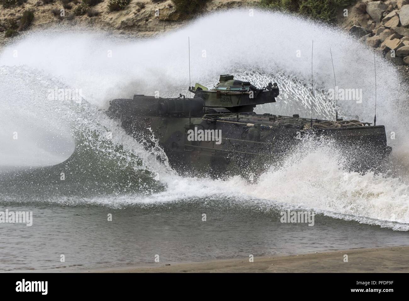 Marines with the Assault Amphibian Schools Battalion (AAS Bn ...