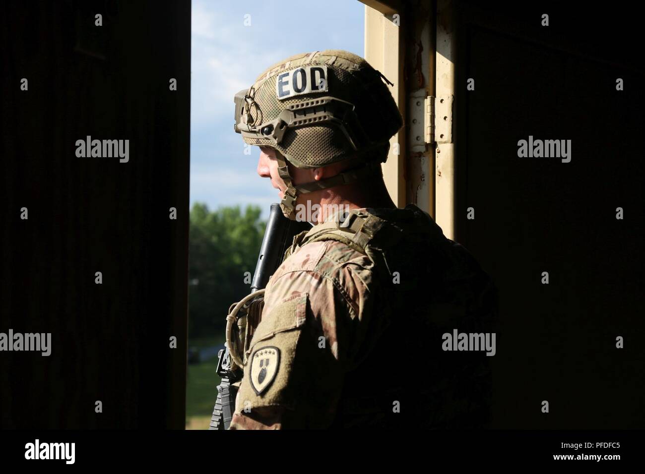Staff Sgt. Michael Hagberg, an explosive ordnance disposal team leader ...