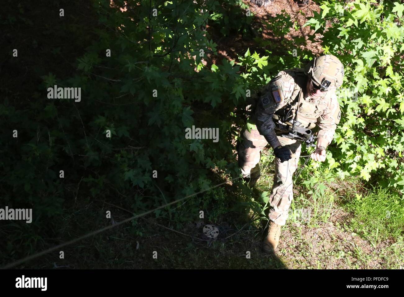 Staff Sgt. Michael Hagberg, an explosive ordnance disposal team leader ...