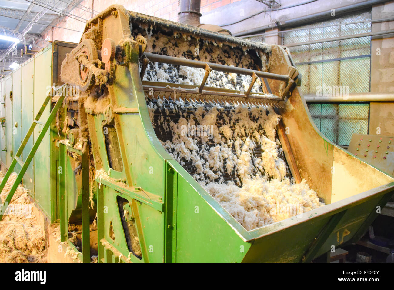 Machinery for processing wool for use in the making of traditional hats ...