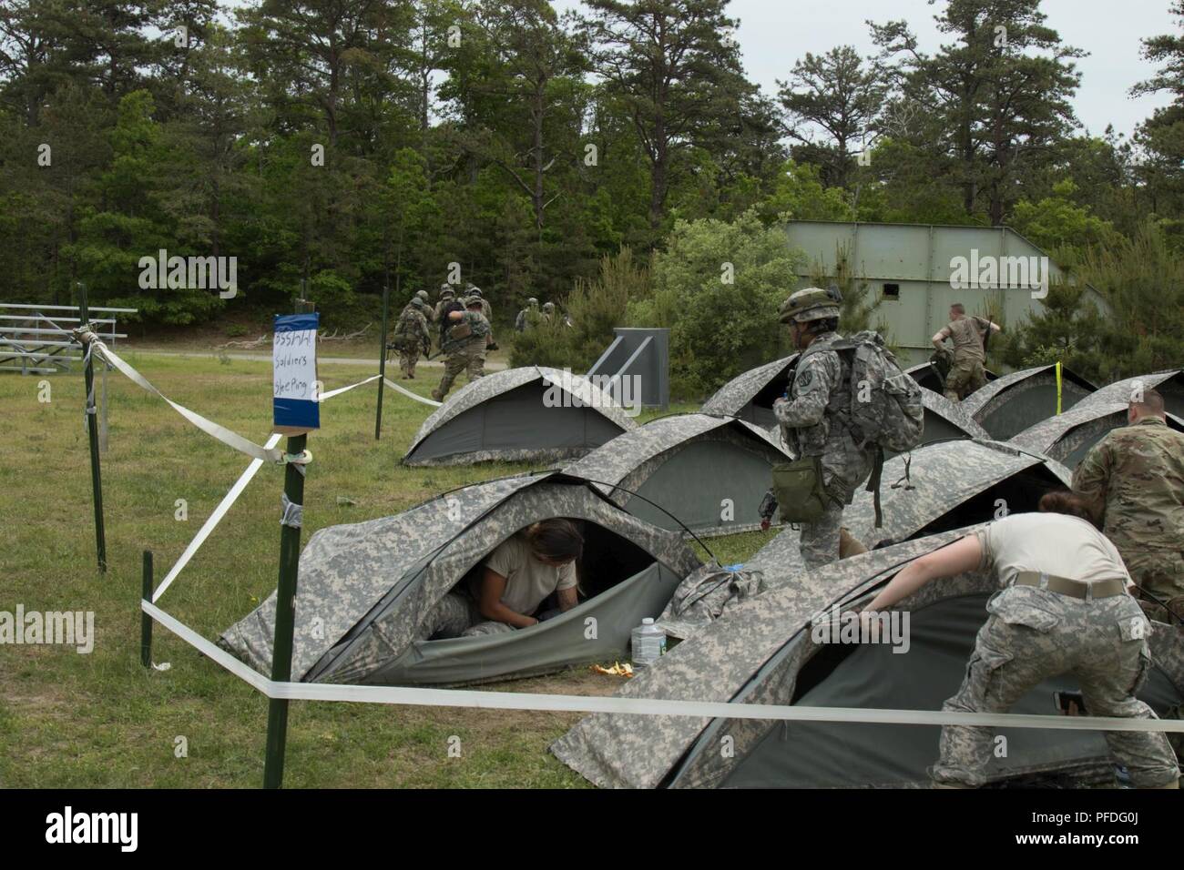 Massachusetts National Guard soldiers with the 1058th Transportation ...