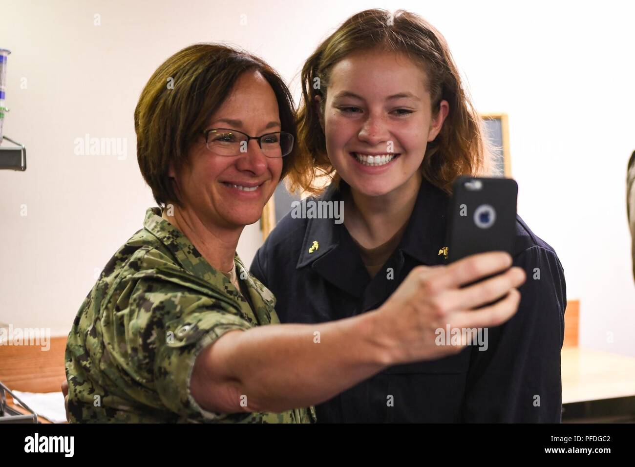 SEA (June 10, 2018) Vice. Adm. Lisa M. Franchetti, commander, U.S. 6th ...