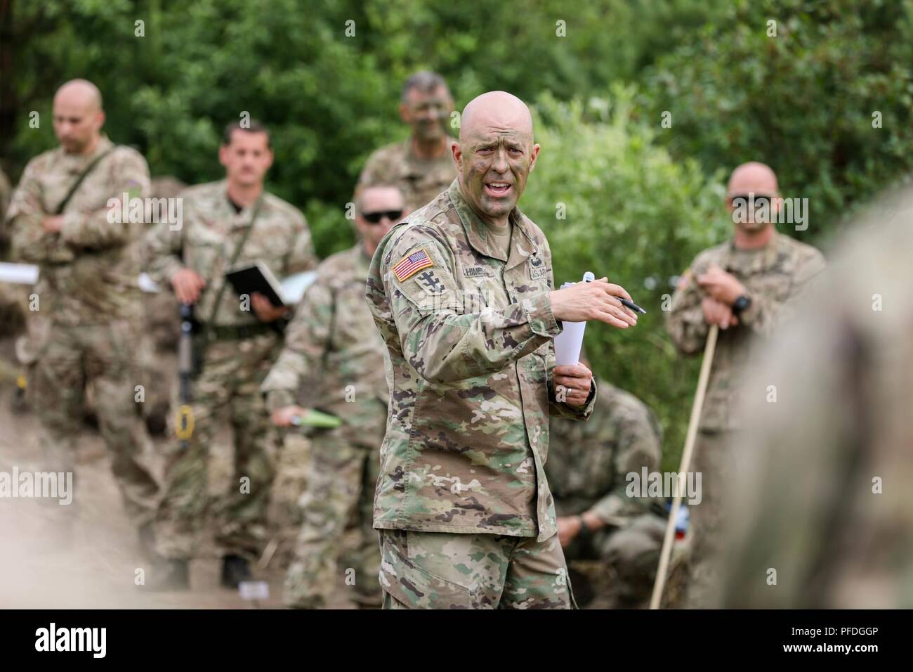 Lt. Col. Mark Himes, commander, Regimental Engineer Squadron, 2d ...