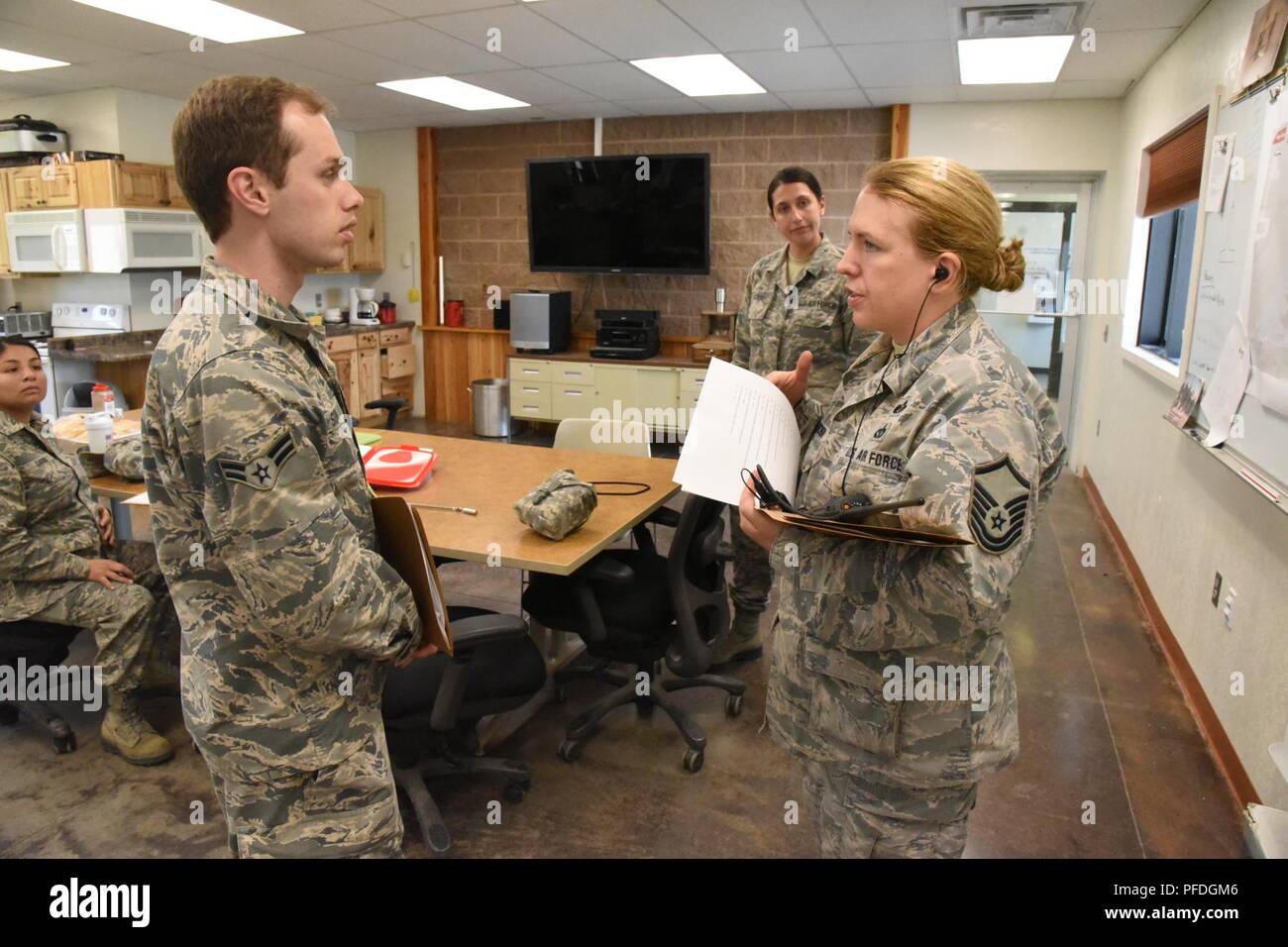 U.S. Air Force Master Sgt. Kristi Erickson, an emergency management ...